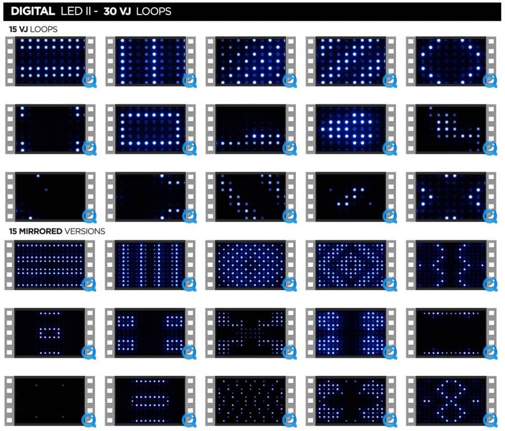 Digital LED II 30 VJ Loops Pack | Volumetricks - VJ Loops Store