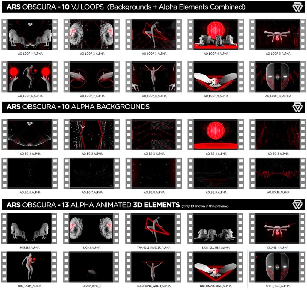 Ars Obscura 10 VJ Loops Pack | Volumetricks - VJ Loops Store