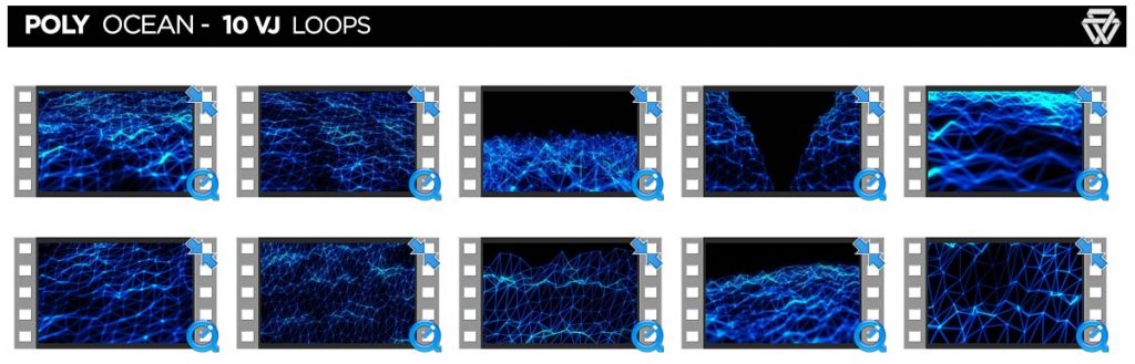 Poly Ocean 10 VJ Loops Pack | Volumetricks - VJ Loops Store
